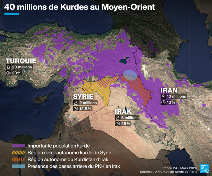 En Turquie et en Syrie, la question kurde revient au premier plan - France 24